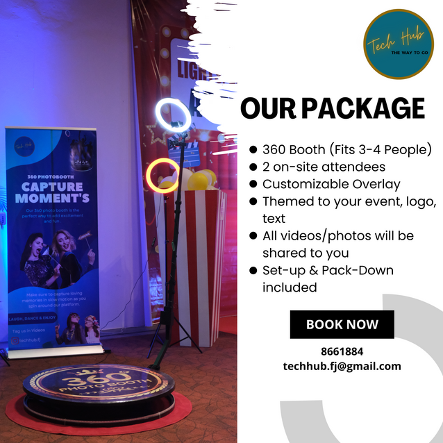 360 Photo/Video Booth Available at Tech Hub Fiji